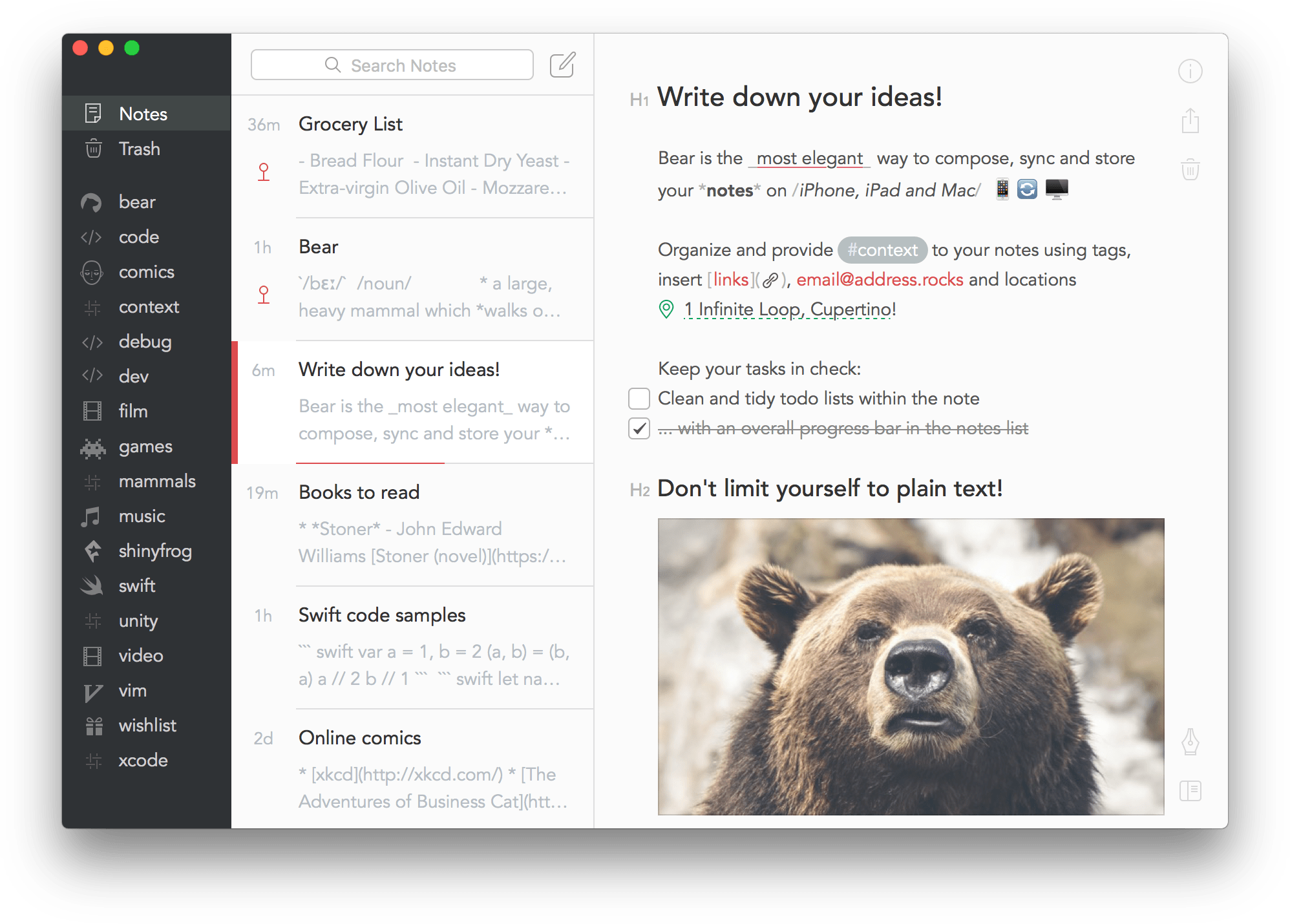 GitHub - Bear-App-MacOS/Bear-Markdown-Editor: Bear Markdown Editor ...